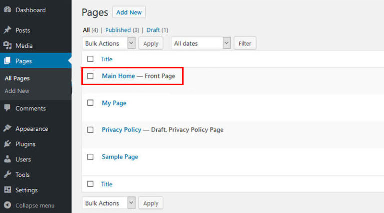 How to Make WordPress Static Page as Your Homepage - WPKlik