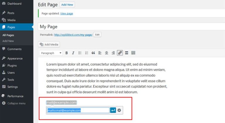 How to Add Email and Phone Number Links in WordPress - WPKlik