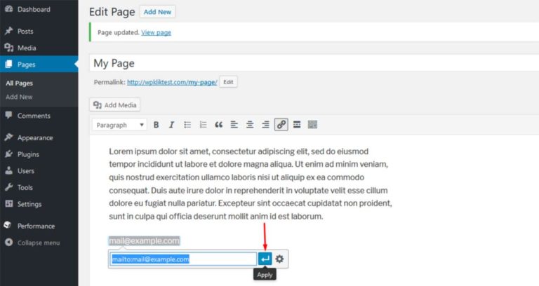 How to Add Email and Phone Number Links in WordPress - WPKlik