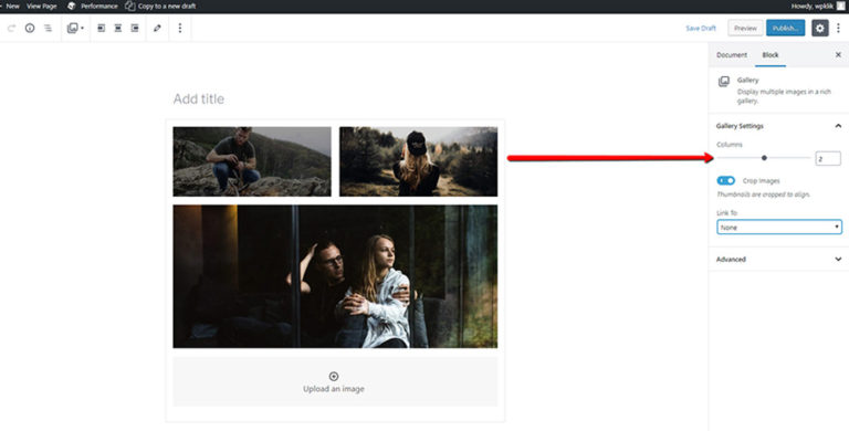 Introduction to Gutenberg Gallery Block Features - WPKlik