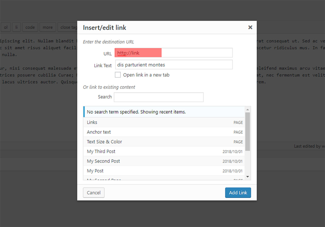How To Add A Link In WordPress The Easy Way WPKlik
