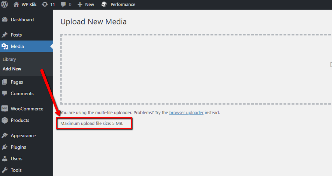 How To Increase Maximum File Upload Size In WordPress WPKlik