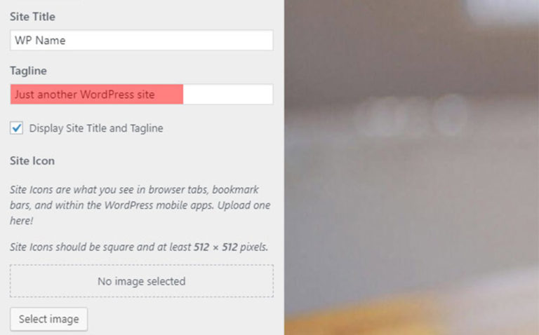 How To Change the Title and Tagline in WordPress - WPKlik