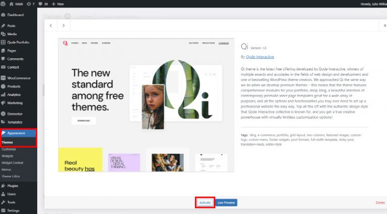 How to Install a WordPress Theme Using Two Methods - WPKlik