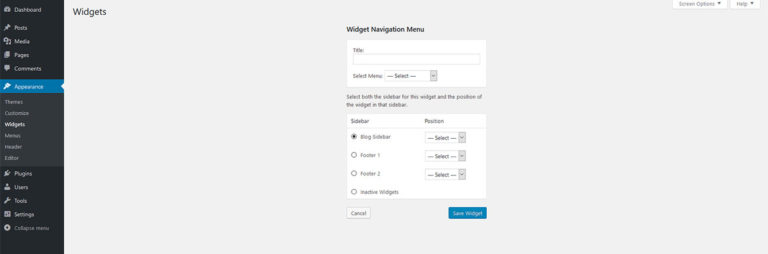 How to Add WordPress Widgets to Your Site - WPKlik