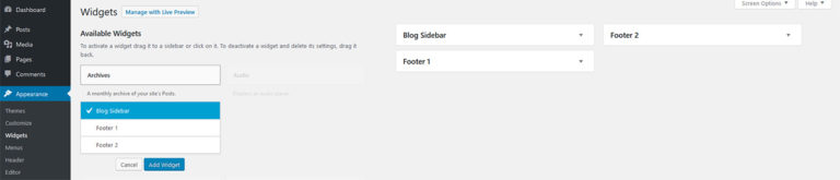 How to Add WordPress Widgets to Your Site - WPKlik