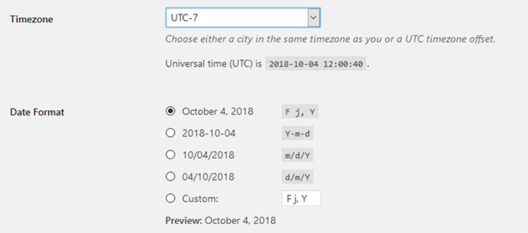 How to Change Date and Time Format in WordPress - WPKlik