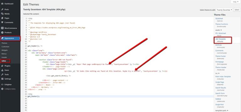 How to Make a Custom 404 Page in WordPress - WPKlik