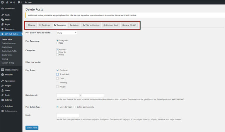 How to Bulk Delete WordPress Posts With and Without Plugins - WPKlik