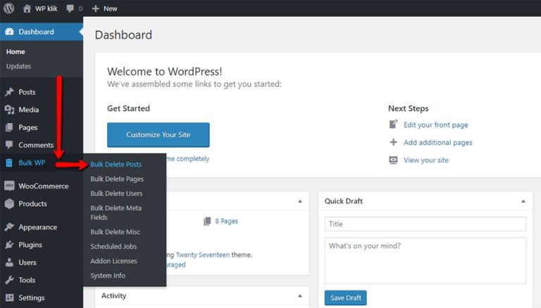 How to Bulk Delete WordPress Posts With and Without Plugins - WPKlik