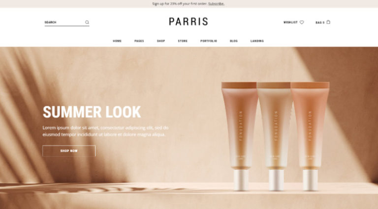35+ Beautiful Cosmetics WordPress Themes in 2023 - WPKlik
