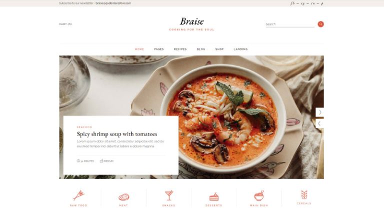 5+ Delicious Food Blog WordPress Themes for 2024 - WPKlik