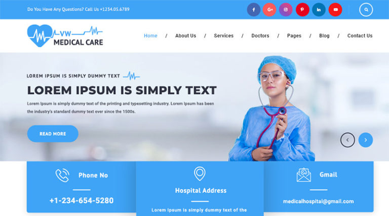 5+ Professional Free Medical WordPress Themes - WPKlik