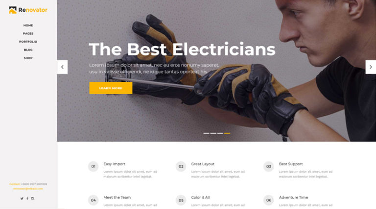 Top 5 Electrician WordPress Themes for 2023 - WPKlik