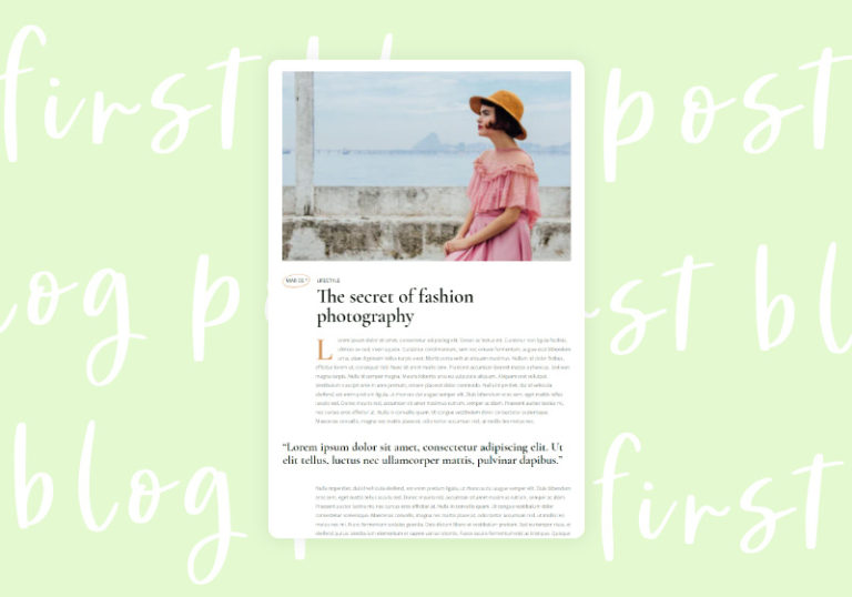 How to Write the First Blog Post with Success - WPKlik