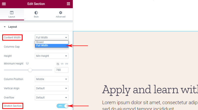 Elementor Full Width Page And Row Explained In Detail WPKlik