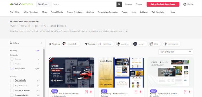 5+ Best Elementor Template Kits for Any Niche 2023 - WPKlik
