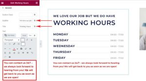 How to Add Opening Hours in WordPress - the Easiest Way - WPKlik