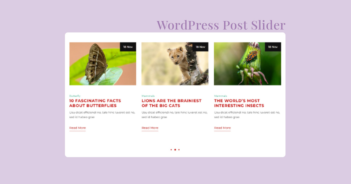 How To Create A WordPress Post Slider WPKlik